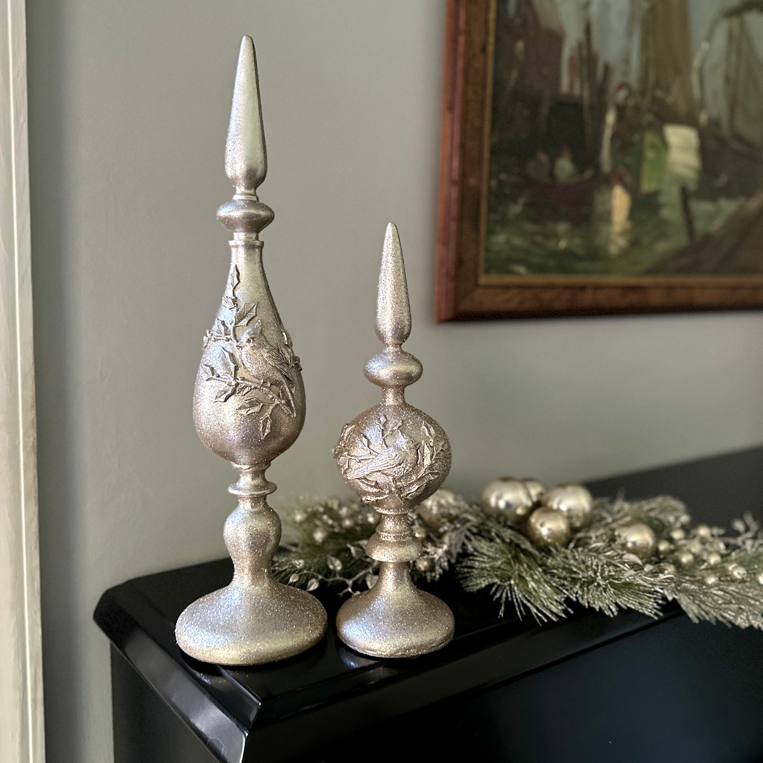 Set of 2 Holiday Table Finials for Just Jill – Just Jill Shop