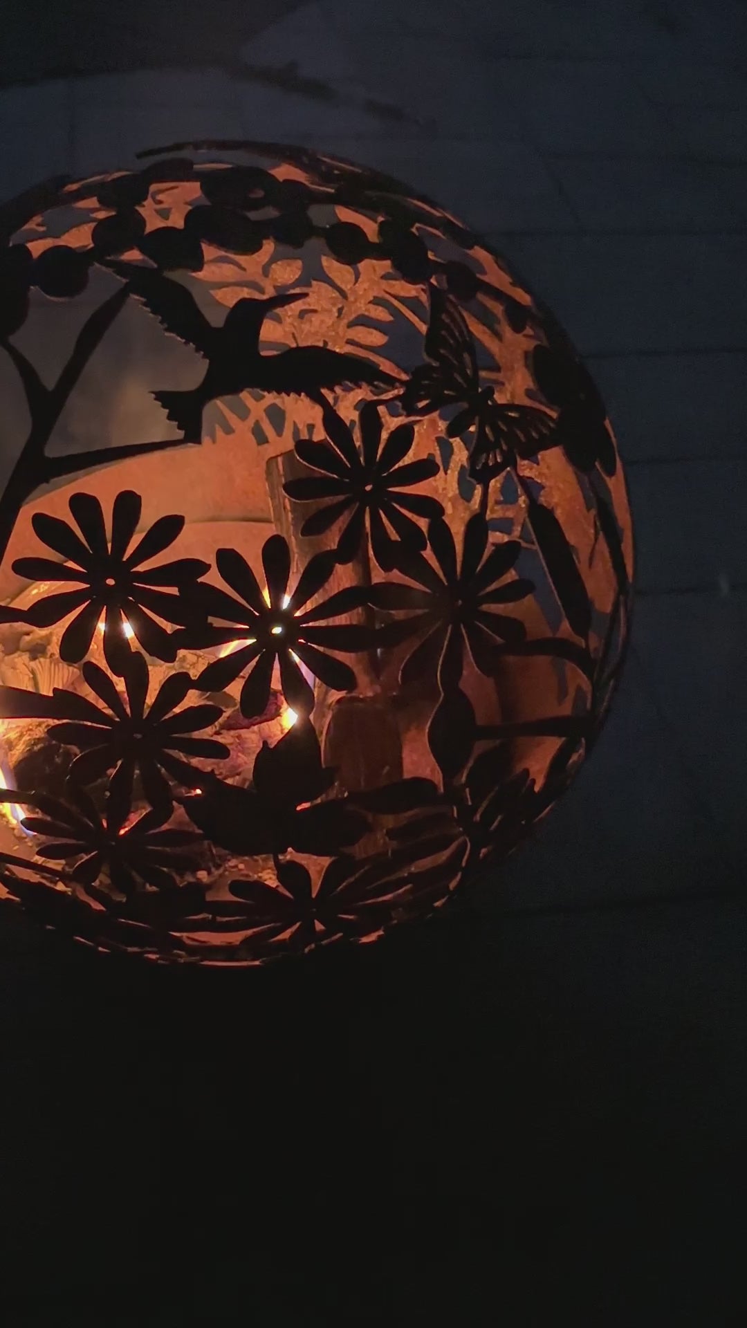 Esschert Designs Large Garden Pattern Fire Sphere – Just Jill Shop